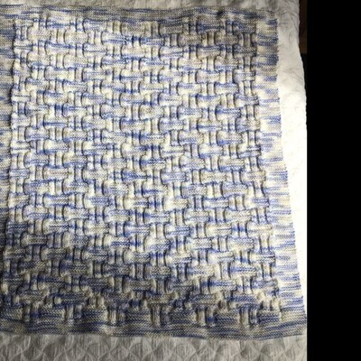 Knitting Pattern Baby Blanket Reversible Basketweave Blanket Improving ...