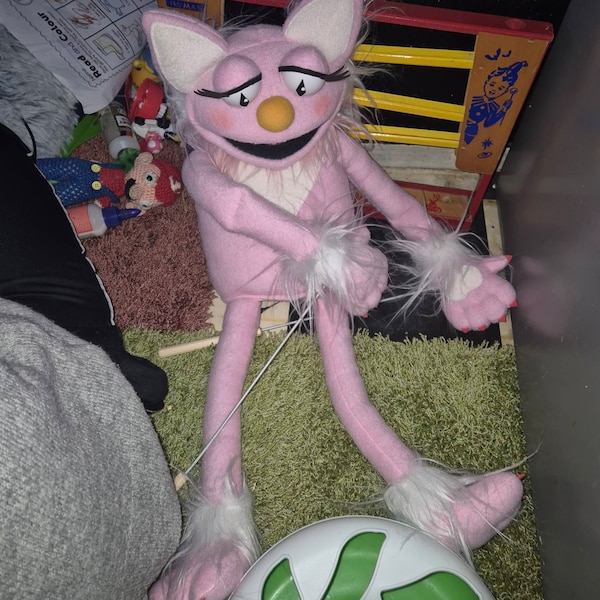 Funny Bunny Puppet Easter Blue Rabbit Professional Hand Puppet - Etsy