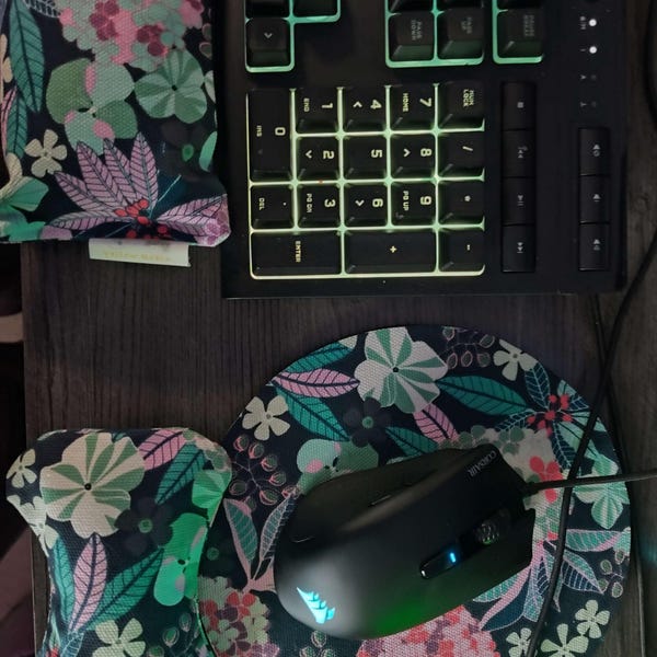 Adjustable Wrist Rests for Keyboard & Mouse (natural Buckwheat Hulls ...