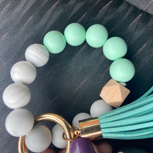 Bangle Key Ring | Bracelet Key Chain | Wristlet Keychain | Silicone ...