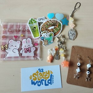 Aesthetic Y2k Beaded Orange Yellow Taiyaki Fish Goldfish Star Keychain ...