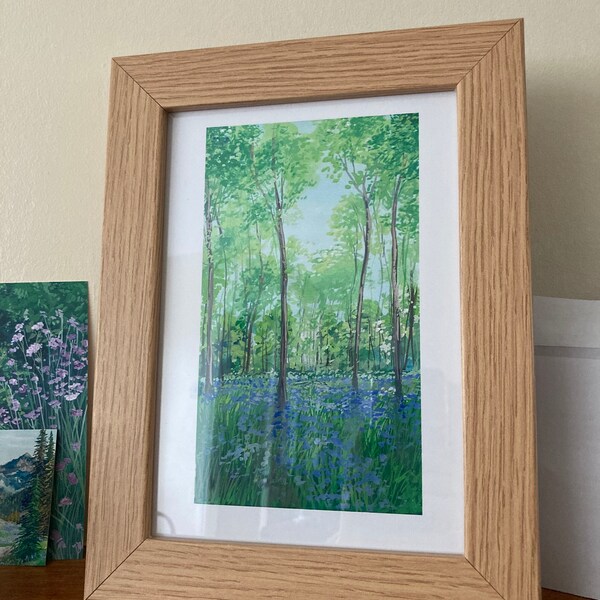 Autumn Misty Forest Gouache Original Painting, Gouache Painting ...