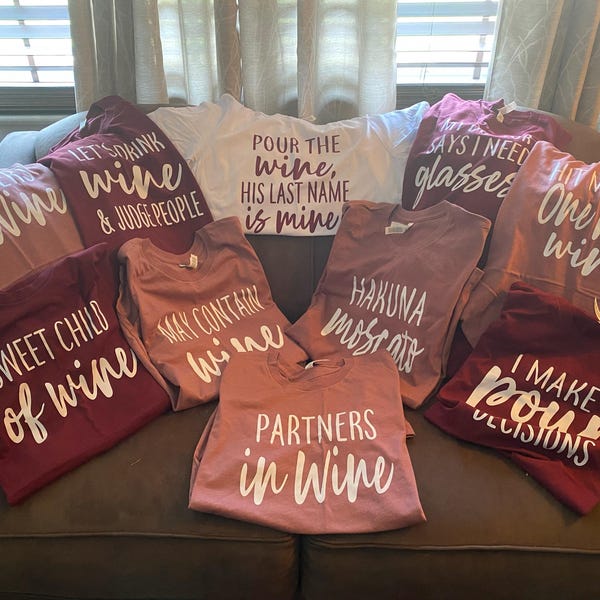 102- Wine Bachelorette Party Shirts, Winery Bachelorette Shirts, Wine ...