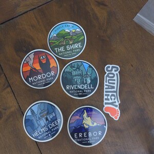 Bigfoot Sticker Set, Choose Your Quantity and Designs - Etsy