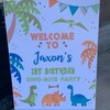 Dinosaur Welcome Sign, EDITABLE Birthday Welcome Sign, Dinosaur ...