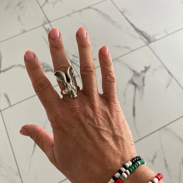 Hare Ring Sterling Silver Handmade - Etsy