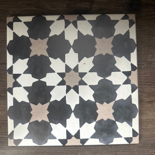 Maison Plain Black Victorian Porcelain Wall & Floor Full Tile Sample 20 ...