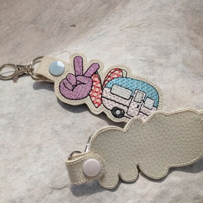 In the Hoop Embroidery Designs Bundle Set Features Key Fob Embroidery ...