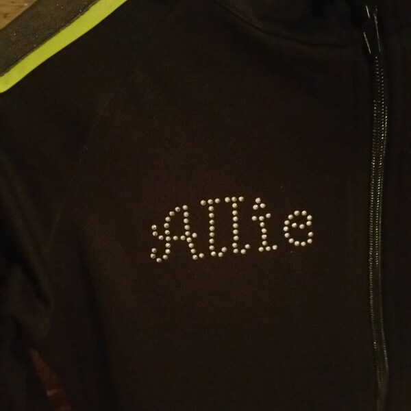 Personalized Name Appliqué, Custom Name Patch, Rhinestone Name, 1.5 ...