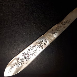 Pair of Fine Metal Crochet Hooks or Lace Making Tools, One Retractible ...