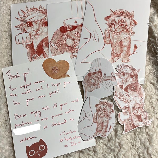 Arcane Jinx & Ekko and Viktor Cats Mini Full Color Prints - Etsy