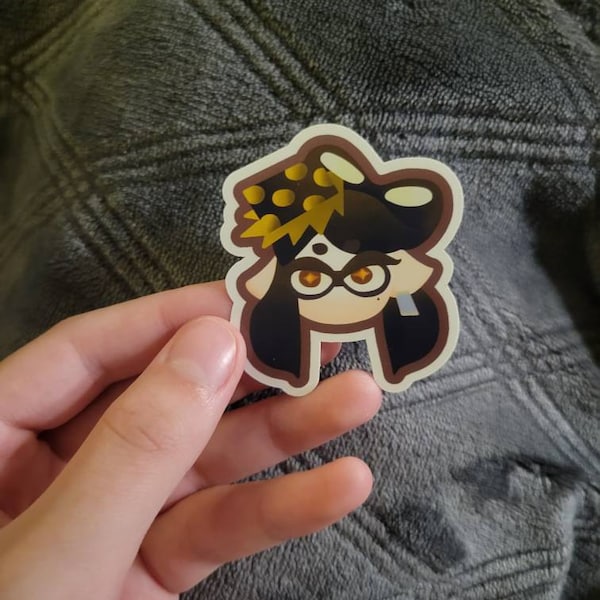 Splatoon Inspired Fan-art Badge Stickers + HOLOGRAPHIC -idols, Shops - Etsy
