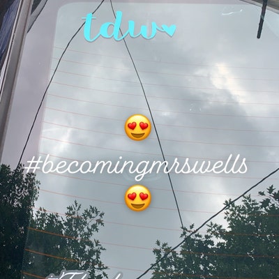 Initials Car Decal, Monogram Car Decal, Initial Decal, Monogram Decal ...