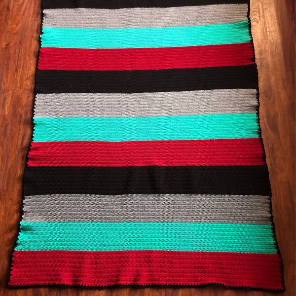 Forever Blanket Crochet PATTERN | Simple Double Crochet Afghan for ...