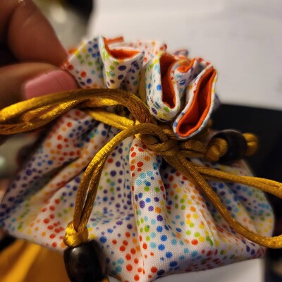 Drawstring Travel Jewelry Pouch Multicolor Polka Dot Prints 12.99 W ...