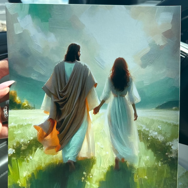 Weihnachtsgebete, christliche Wandkunst, Jesus beten mit Jungen, Jesus ...