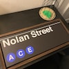 168 St & Broadway Subway Station Sign Narrow Version Featuring up Arrow ...