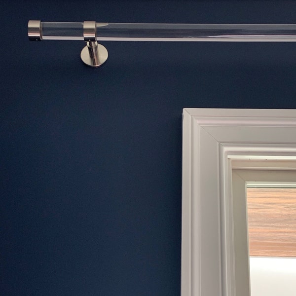 Acrylic / Lucite CUSTOM CUT Curtain Rod - Etsy