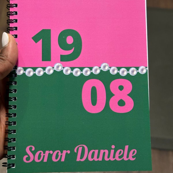 Customizable Delta Sigma Theta Sorority Notebook, Personalized Sorority ...