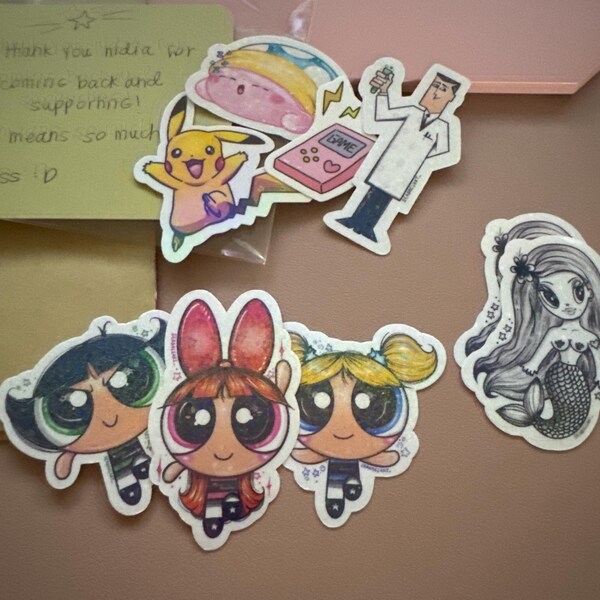 Sheep Sonny Angel Stickers Cute Sparkle Holographic Sticker Best Friend ...