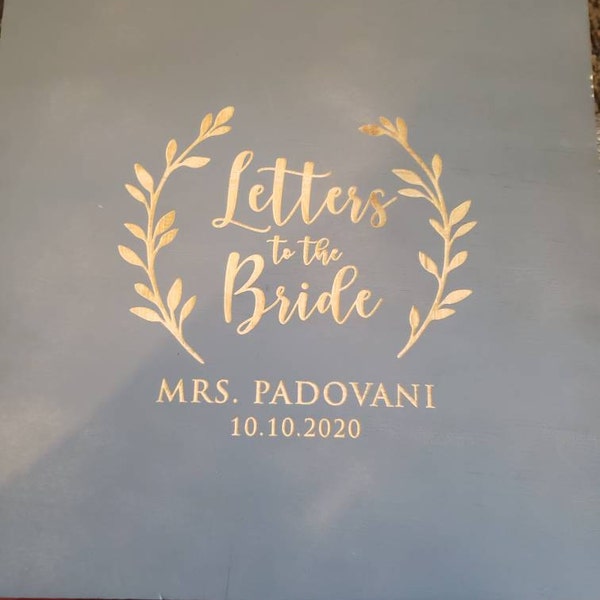 Letters to the Bride, Bridal Box Gift, Engagement Gift Box, Advice to ...