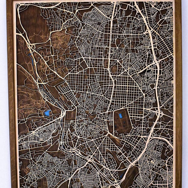 Personalized Wooden World Clock With Epoxy Water, Custom Epoxy Resin ...