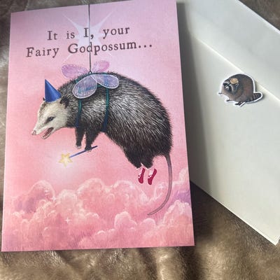 Merry Christmas Feral Animal Holiday Greeting Raccoon Card Art by Feral ...