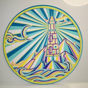 Lighthouse 3D Mandala SVG Files Patterns Files for Laser - Etsy