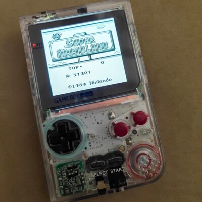 The Latest Tech Gameboy Color GBC Black Shell logo Color Can - Etsy