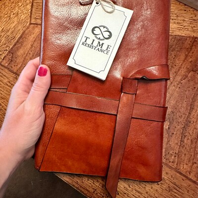 Leather Journal for Men, Refillable Cover, A5 Notepad, Personalized ...