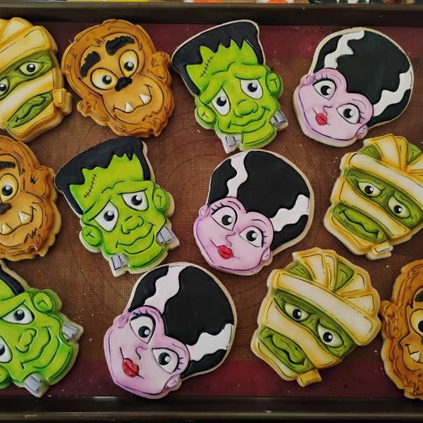 Halloween Cookie Cutter Classic Monster Heads Cookie Cutter Set ...