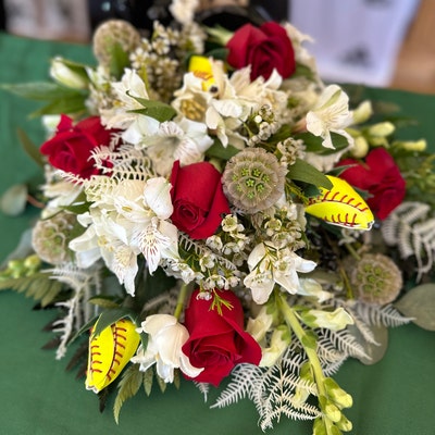 Softball Roses Select Qty Softball Gift Back to School - Etsy