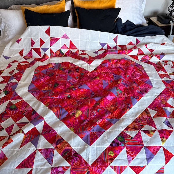 PDF Exploding Heart Quilt Pattern Digital Download by Slice of Pi ...