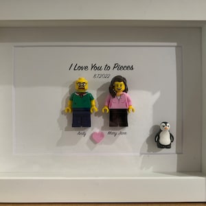 Personalized Mini Me Minifigure Frame. for up to 5 Figures. - Etsy