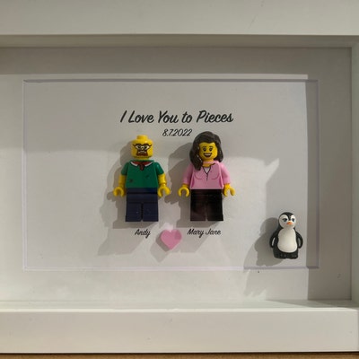 Personalized Mini Me Minifigure Frame. for up to 5 Figures. - Etsy