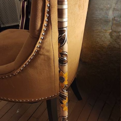 Elegant Walking Stick for Women, Mom, Grandma Ladies, Crafted Handle ...