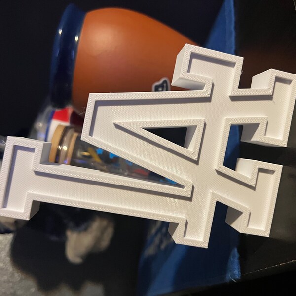 LA Dodgers Logo Block Letter Shelf Decor | 3D Printed - Etsy
