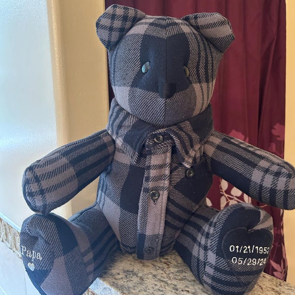 Memory Bears Keepsake Teddy Bears( Custom Made From Your Loved Ones ...