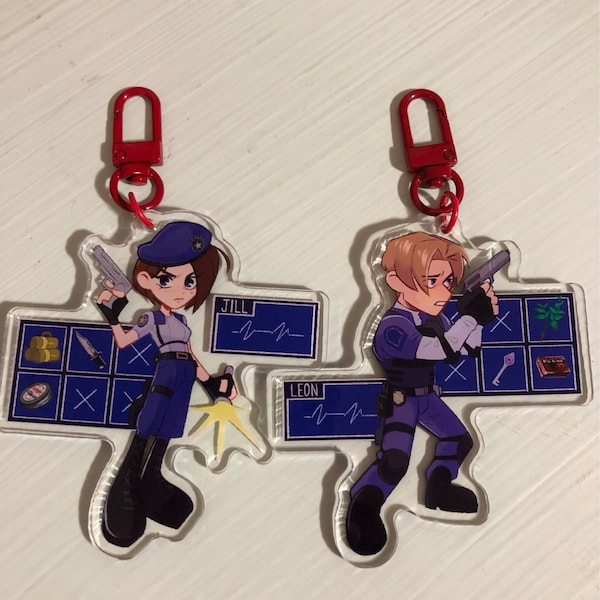 RESIDENT EVIL: Inventory Charms (reversible Acrylic Designs) - Etsy