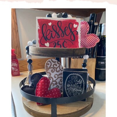 Rae Dunn Inspired, Home Decor, Farmhouse Decor, Rustic Decor, Tiered ...