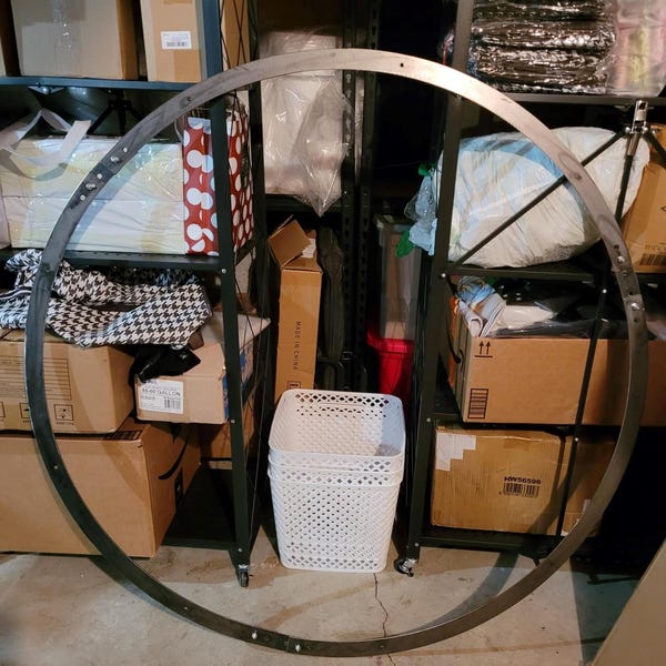 Large Metal Round, Large Metal Circle, Round Metal Frame, Custom Metal ...