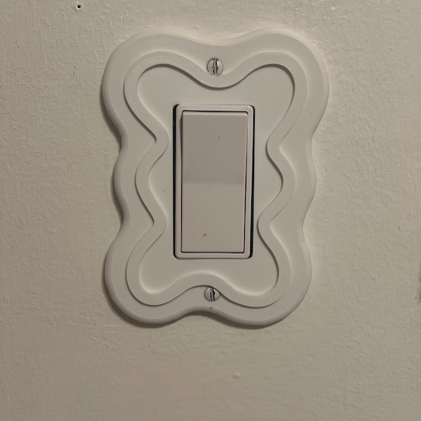 Wavy Switch Plate Cover, Dopamine Decor, Maximalist Decor, Fun Dorm ...