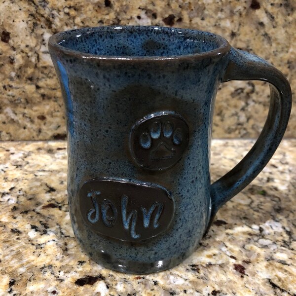 Personalized Pottery Mug With Name, Custom Coffee Cup **made to Order ...