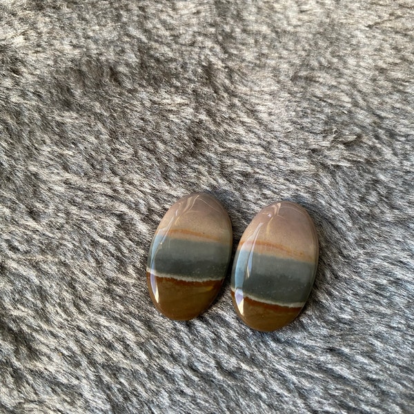 Banded Agate Fancy Shape Matching Pair for Jewelry Making,,, 28X13X5 Mm ...