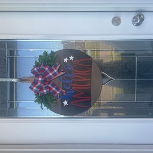 Front Door Decor Simply Blessed Year Round Wreath Front | Etsy