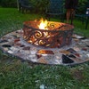 Compass Fire Ring, Compass Rose, Fire Pit, Corten Outdoor, Map ...