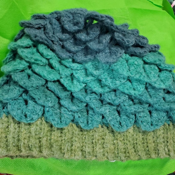 CROCHET PATTERN: Crocodile Dragon Stitch Hood (toddler and Child ...