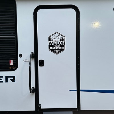 Personalized Camper Decal, RV Decal, RV Accessory, Outdoors, Nature ...