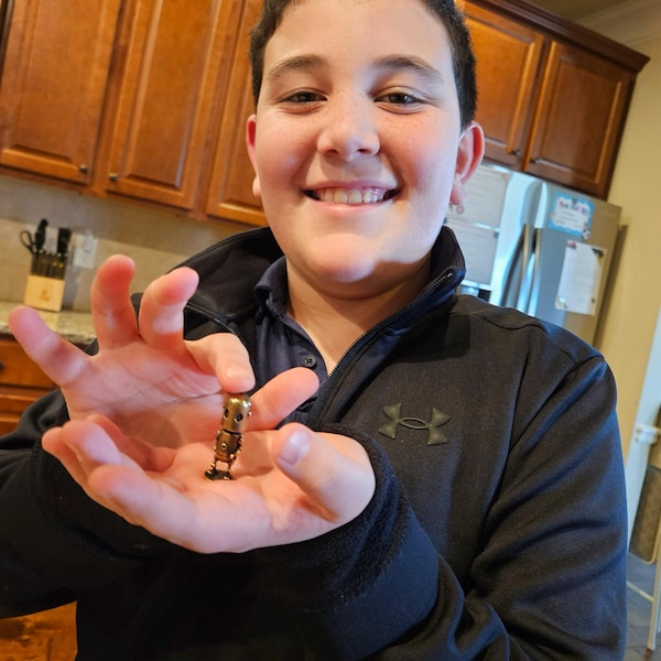 Bitsy, the Brass Robot Figurine - Etsy