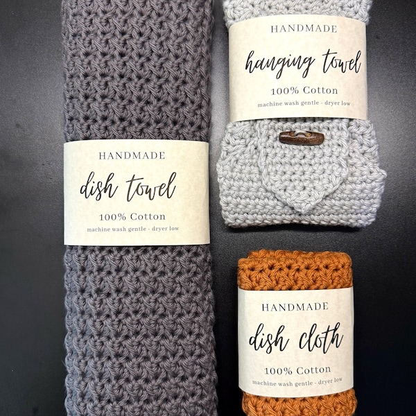 Handmade Dish Set Wrap Labels - PDF Digital Download - Etsy
